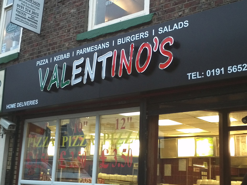 Folded Tray sign fitted with illuminated built up Rim & Return Mirror ...