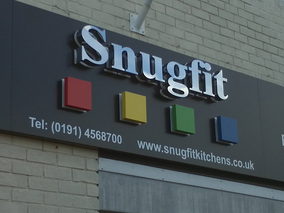 Snugfit Kitchens - Fascia Sign - North East Signs